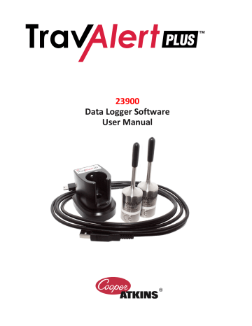 Cooper Atkins 23100 TravAlert Plus™ Data Logger User Manual | Manualzz