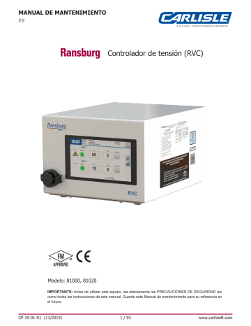 Ransburg RansFlex Automatic Gun (RFXA) Manual de usuario | Manualzz