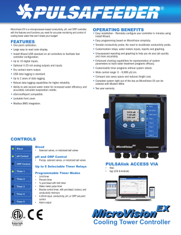 Pulsafeeder MicroVision EX Data Sheet | Manualzz