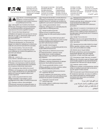 Eaton PD5 molded case circuit breaker Návod na inštaláciu | Manualzz