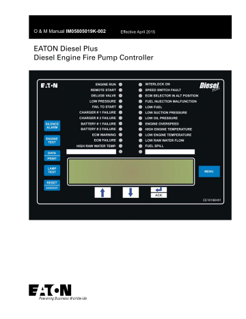 Eaton DIESEL Plus - Diesel Engine Fire Pump Controllers Installation ...