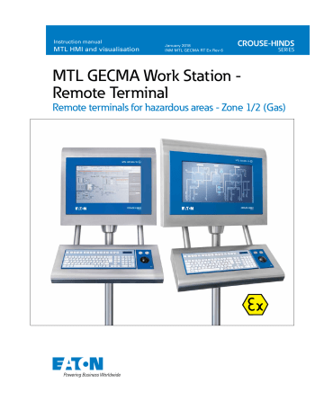Eaton MTL GECMA Workstation Remote Terminal System Owner's Manual ...