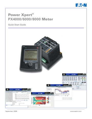 Eaton First generation PXM 4/6/8K meter Quick Start Guide | Manualzz