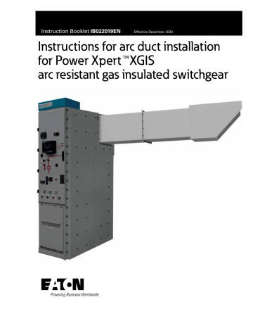 Eaton arc duct Instructions | Manualzz