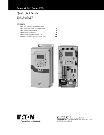 Eaton PowerXL DH1 Quick Start Guide | Manualzz
