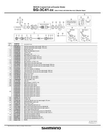 Shimano SM-BC06 小零件 Exploded View | Manualzz