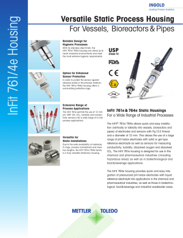 Mettler Toledo InFit 761/ 764e Housing Datasheet | Manualzz