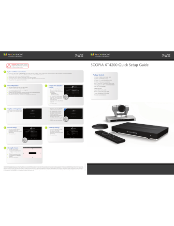 RADVision SCOPIA XT4200 Quick Setup Manual | Manualzz