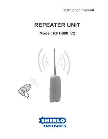 Sherlotronics RPT-800 V2 Instruction Manual | Manualzz