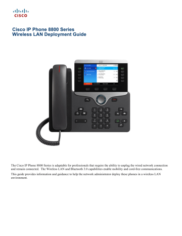 Cisco 8800 Series Deployment Manual | Manualzz