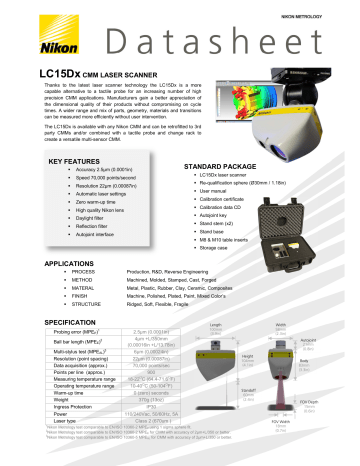 Nikon LC15Dx Datasheet | Manualzz
