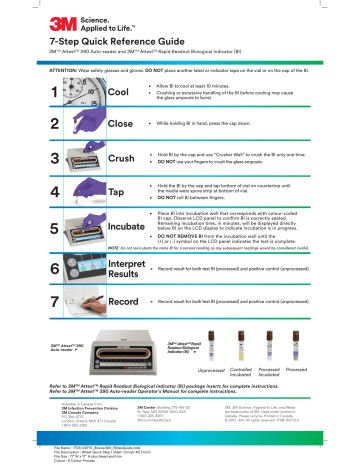 3M Attest 390 Quick Reference Manual | Manualzz