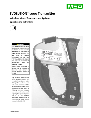 MSA Evolution 5000 Transmitter Manual - Download & Read | Manualzz