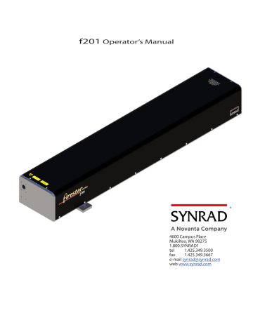 Synrad Firestar f201 Operator's Manual | Manualzz