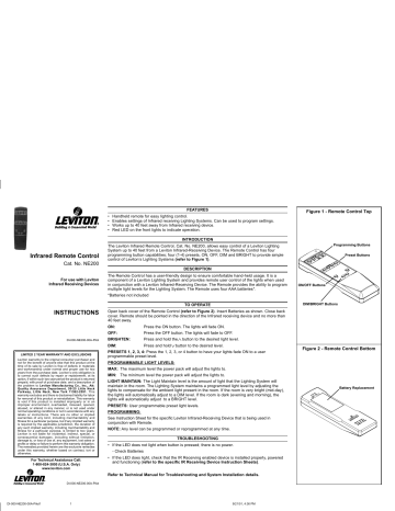Leviton NE200 Instructions | Manualzz