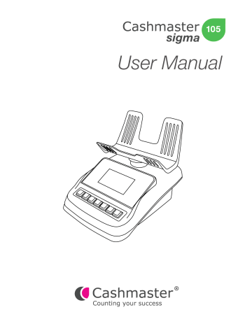 Cashmaster Sigma 105 User Manual | Manualzz