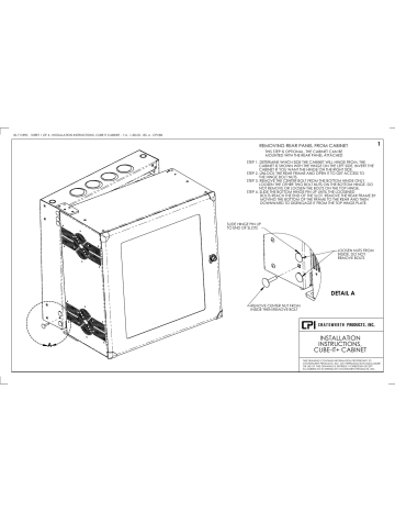 Chatsworth Products CUBE-IT+ CABINET Installation Instructions | Manualzz