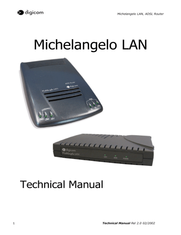 Digicom Michelangelo LAN User's Guide | Manualzz