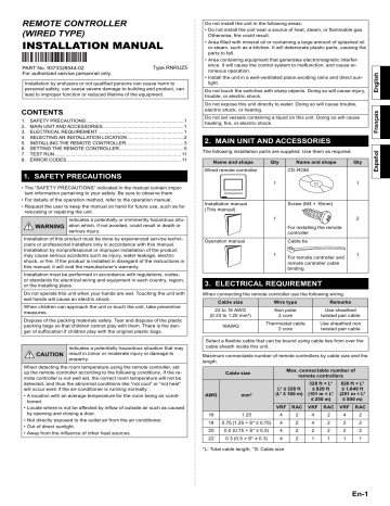 Fujitsu UTY-RNRUZ5 Installation Manual | Manualzz