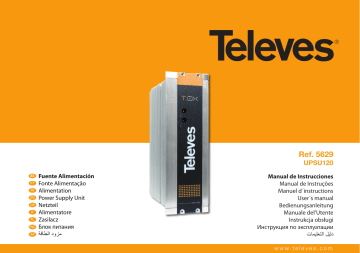 Televes 24V-5A power supply For several modules Fiche technique | Manualzz