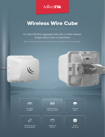 MikroTik CUBEG-5AC60ADPAIR Wireless Wire Cube, 2x Cube 60G ac, 60 GHz ...