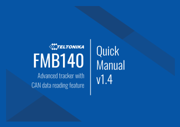 Teltonika FMB140 FMB130 GPRS/GNSS Tracker Quick Guide | Manualzz
