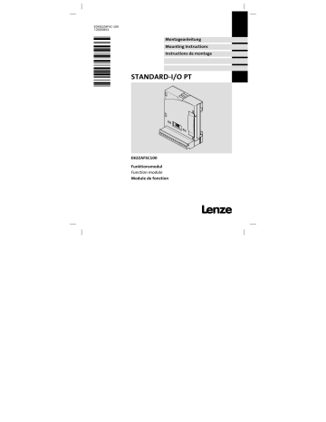 Lenze IO module standard FIF E82ZAFSC Benutzerhandbuch | Manualzz