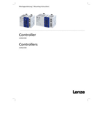 Lenze c550 Controller Mounting Instruction | Manualzz