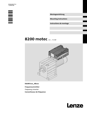 Lenze 8200 motec frequency inverter Mounting Instruction | Manualzz