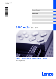 Lenze EVF9383 Series - Manual