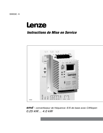 Lenze SMD Basic IO CANopen frequency inverter Mode d'emploi | Manualzz