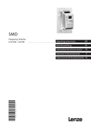 Lenze SMD - Manual, Operating instructions