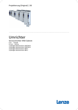 Lenze i950 - Bedienungsanleitung, Benutzerhandbuch, Installationsanleitung