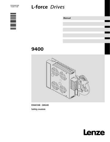 Lenze 9400 safety SM100 E94AYAB Owner's Manual | Manualzz