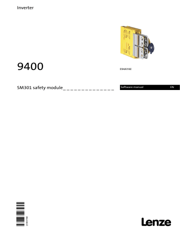 Lenze 9400 safety SM301 E94AYAE Reference Manual | Manualzz