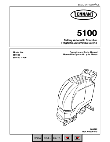 Tennant 5100 Manual de usuario | Manualzz