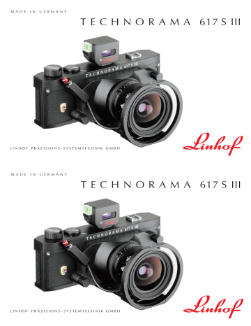 Linhof Technorama 617 S III User's guide | Manualzz