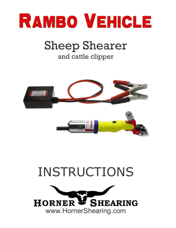HORNER Shearing Rambo Vehicle Instructions | Manualzz