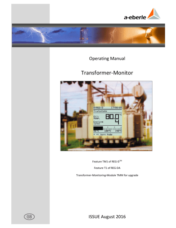 a-eberle REG-D, REG-DA Operating Manual | Manualzz
