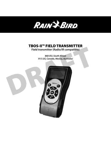 Rain Bird TBOS-II User Manual | Manualzz