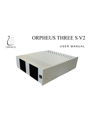 ORPHEUS THREE S V2 User Manual | Manualzz