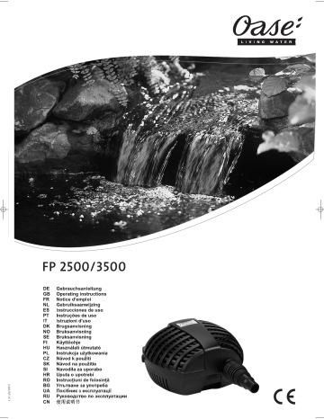 Oase FP 2500, FP 3500 Operating Instructions Manual | Manualzz