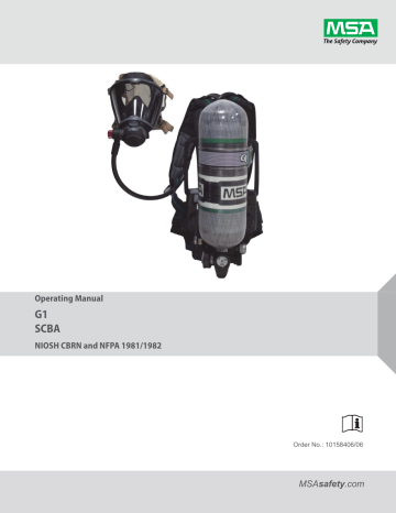 MSA G1 SCBA Operating Manual | Manualzz