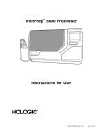 ThinPrep 5000 Processor Operator's Manual | Manualzz