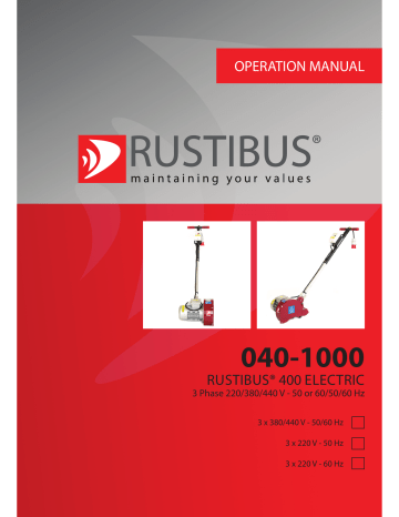 Rustibus 040-1000 Operation Manual | Manualzz