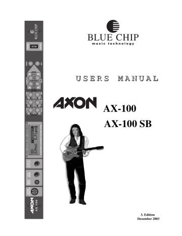 Axon AXION AX-100, AXON AX-100 SB, Axon Ax-100 User Manual | Manualzz