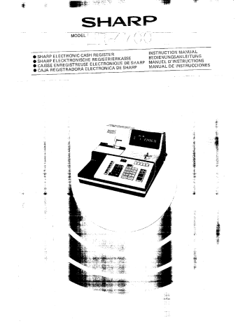 Sharp ER-4700 Instruction Manual | Manualzz