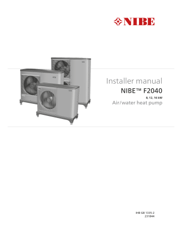 Nibe F2040-12, F2040-16 Installer Manual | Manualzz