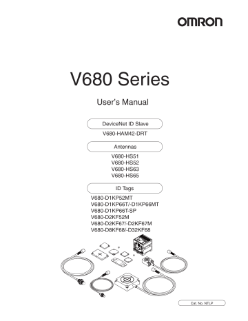 Omron V680-D8KF68, V680-HS52, V680-HS63 User Manual | Manualzz