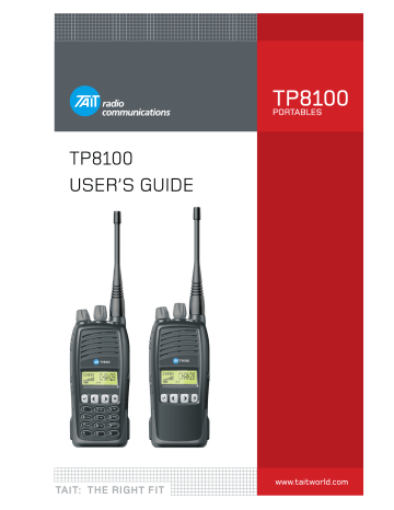 Tait TP8100 User Manual | Manualzz